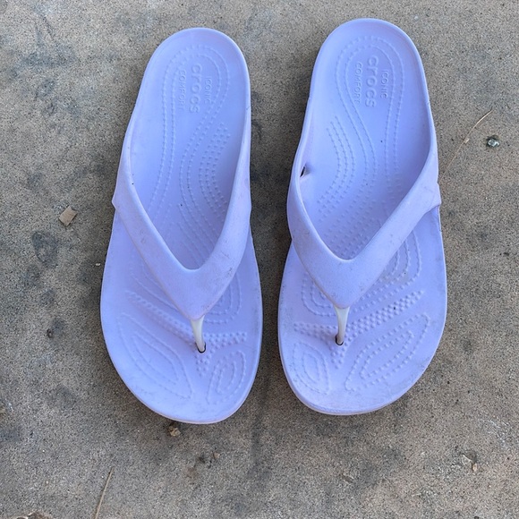 CROCS | Shoes | Lavender Crocs Sandals 8 W | Poshmark